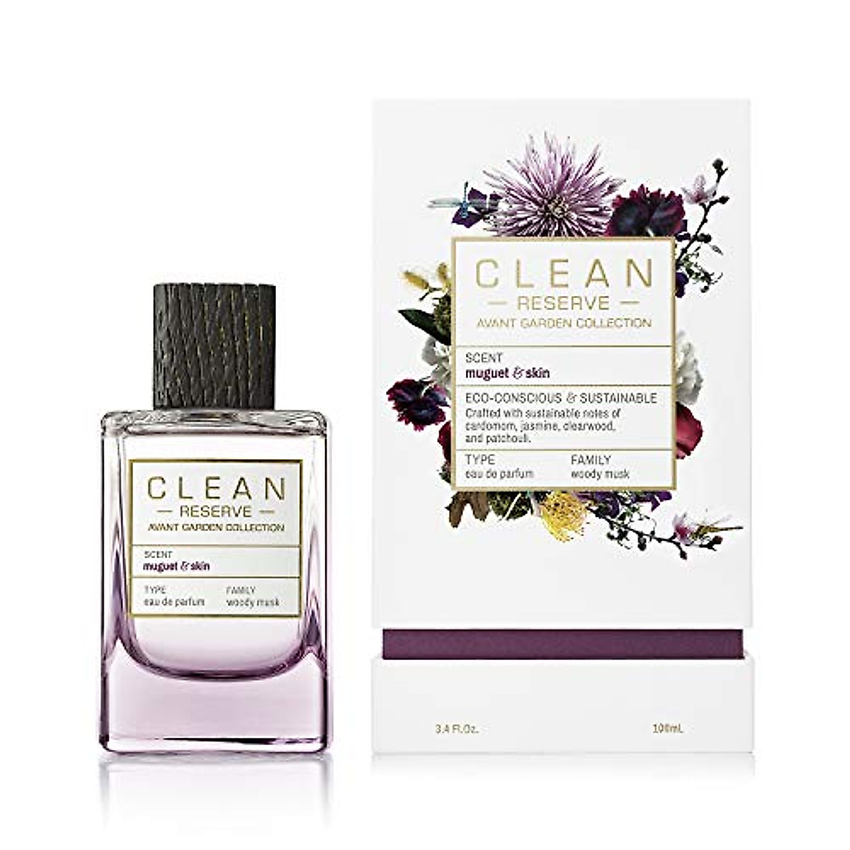 CLEAN RESERVE Avant Garden Eau de Parfum | Luxury Fragrance Formulated with Safe, Sustainably Sourced Ingredients | 3.4 oz/100 mL