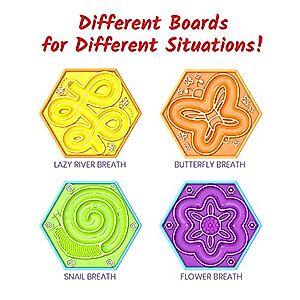 hand2mind Mindful Maze Garden Pack, Finger Labyrinth for Kids, Mindfulness for Kids, Sensory Play Therapy Toys, Calm Down Corner Supplies, Social Emotional Learning Activities (Set of 2)