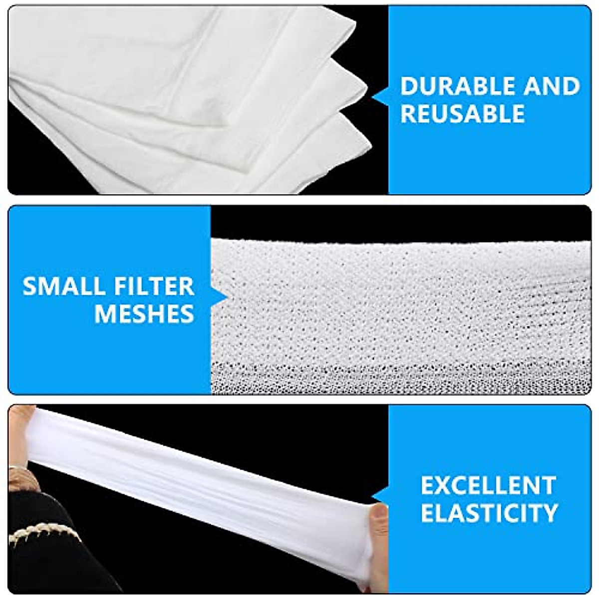 30 Pack Pool Skimmer Socks, Pool Filter Socks Net Saver for Inground and Above Ground Pools/Pool Skimmer Baskets, Mesh Screen Liner Skimmers Cleans Debris and Leaves