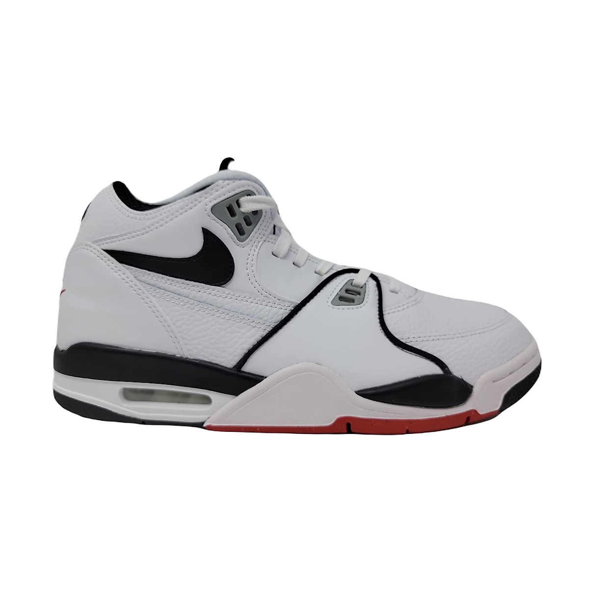 Nike Air Flight 89 Men's Basketball Shoes, White/Black-LT Smokey Grey, 11.5 M US