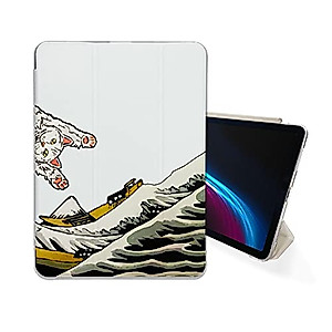 Great Wave Kanagawa Cat case Compatible with iPad Mini Air Pro 7.9 8.3 9.7 10.2 10.9 11 12.9 inch Pattern Cover New 2022 2021 Trifold Stand 3 4 5 6 7 8 9 Generation 583 (11" Pro 1/2/3 gen)