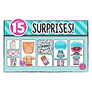 L.O.L. Surprise! Confetti Reveal with 15 Surprises Including Collectible Doll with Confetti Pop Fashion Outfits, Accessories - Doll Toy, Ages 4 5 6 7+ Years Old, Multicolor, 576440C3