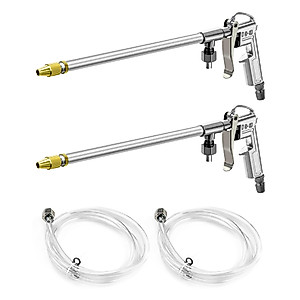 QWORK Spray Gun, 2 Pack Aluminum Pneumatic Air Engine Cleaning Washer Gun Kit Tool, 1/4"