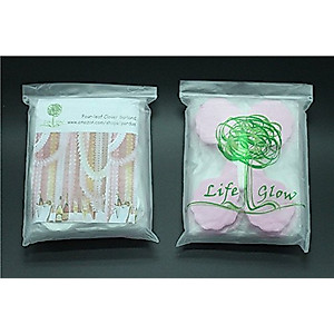 Life Glow Hanging Garland Four-Leaf Tissue Paper Flower Garland Reusable Party Streamers for Party Wedding Decorations, 11.81 Feet/3.6M Each, Pack of 6-Orange