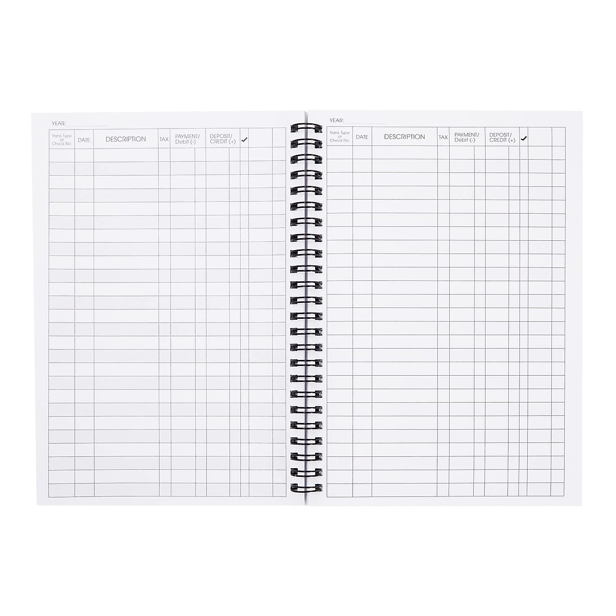 2 Pack Spending Account Tracker Notebooks, Expense Ledger Books for Small Business Bookkeeping (100 Pages)