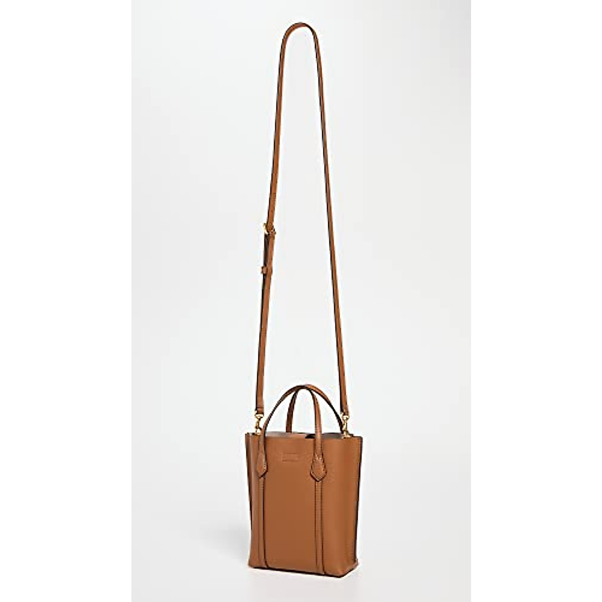 Tory Burch Women's Perry Mini Tote, Light Umber, Brown, One Size