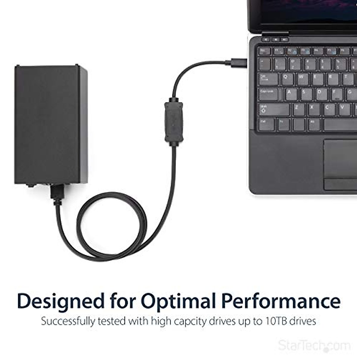 StarTech.com USB C to eSATA Cable - 3 ft / 1m - 5Gbp - for HDD/SSD/ODD - External Hard Drive Adapter - USB 3.0 to eSATA Converter (USB3C2ESAT3)