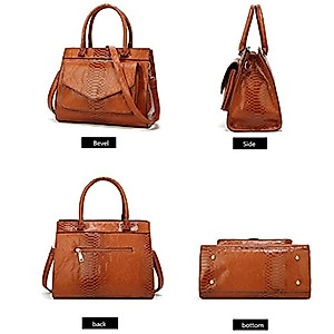 LDCHNH European and American Style Ladies Messenger Shoulder Bag Handbag Women Tote Bag (Color : D, Size : 30cm X 14cm X 25cm)