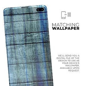 DesignSkinz Blue and Green Tye-Dyed Wood | Protective Vinyl Decal Wrap Skin Cover Compatible with The Samsung Galaxy Note 8 (Full-Body, Screen Trim & Back Glass Skin)