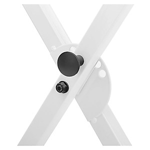 Classic Cantabile X Keyboard Stand Height Adjustable White