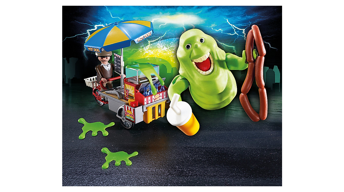 Playmobil Ghostbusters Slimer with Hot Dog Stand - Fun Play
