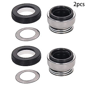 Othmro 2Pcs Internal Diameter 14mm Alloy Plastic Mechanical Shaft Seal Replacement 301-14 Shaft Seal for Pump Shaft Water Pumps Shaft Mechanical Sealing for Swimming Pools Spa Pumps