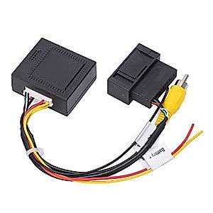 Qiilu Backup Camera Rear View License Plate Reverse Camera 12V 5W RGB to AV Converter Decoder Box Adapter Backup Camera Parts Replacement for Magotan CC