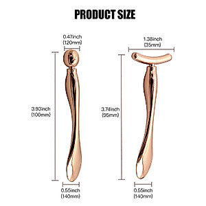 2PCS Metal Eye Cream Applicator Wand Stick, Massager Skin Care Tools, Face Roller Massager Tool,Eye Massage Wand Stick Girls Women Facial Massager for Reducing Puffiness Wrinkle