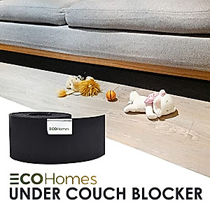 ECOHomes Under Couch Guards Toy Blocker - Barrier for Under Sofa, Bed & Furniture Bottom Stop Things from Going Under | Easy to Install Gap Bumper Stopper for Toys (9 Ft by 4 Inch)