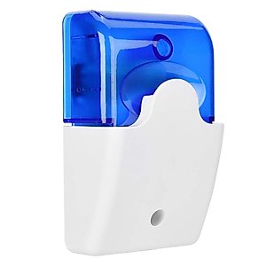PUSOKEI 12V Wired Strobe Siren, 110dB Wired Indoor Audible and Aisual Siren Sound Alarm for Home Security Alarm System, Blue
