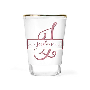 Custom Shot Glass - Monogram Glass - Customizable Shot - Monogram Shot Glass - Initial Shot - Gift for Her - Personalized Shot