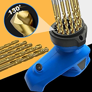 Drill Bit Sharpener,Drill Bit Sharpener For All Bits(1/8''- 15/32''), Twist Drill Bit Sharpener Grinder, Portable Home Use Drill Bit Sharpener Machine, 130° Standard Drill Bits (1PCS)