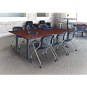 Regency Pair of Cain T-Base Table Legs, 28", Black