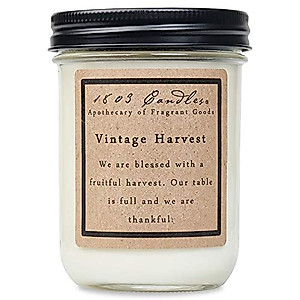 1803 Candles - 14 oz. Jar Soy Candles - (Vintage Harvest)