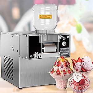XURUIUS Mini Snowflake Ice Machine, European Shaved Ice Machine, Korean Smoothie Machine, Snowflake Shaved Ice Machine (120KG)