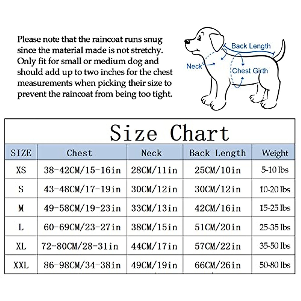 Morezi Dog Zip Up Dog Raincoat with Reflective Buttons, Rain/Water Resistant, Adjustable Drawstring, Removable Hood, Stylish Premium Dog Raincoats - Size XS to XXL Available - Pink - XL