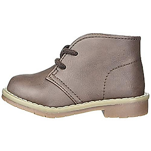 The Children's Place Boy's Lace Up Boots Fashion, Brown, 2 Big Kid