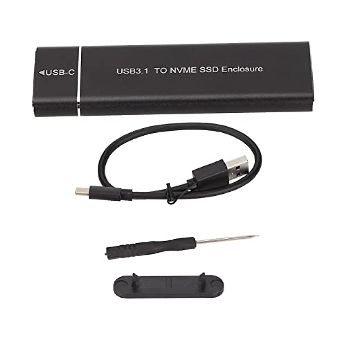 M.2 NVMe SSD Enclosure, USB3.1 SSD Enclosure Ultrathin Fast Transfer Type C Interface for PC