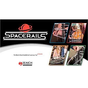 SpaceRail Game 40000mm, Roller Coaster Building Set, Marble Roller Coaster Kit with Steel Balls, Great Educational Toy for Boys and Girls, Level 8