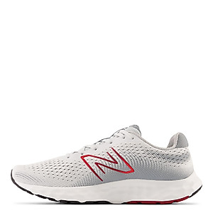 New Balance Men's 520 V8 Running Shoe, Grey/Red, 9.5 Wide