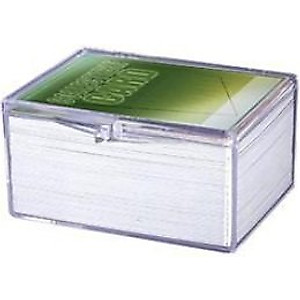 Ultra Pro 5 x Card Storage Case - (100ct) HINGED Clear Plastic Box #43005 - Each box holds up to 100 cards