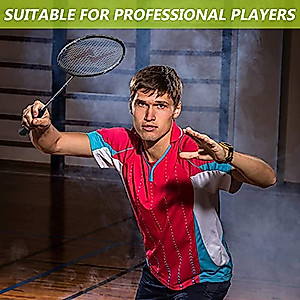 Nalax Badminton Set,2 Player Badminton Rackets Carbon Fiber Badminton Racquet with 3 Shuttlecocks and 1 Carrying Bag,Badminton Backyard Games for Outdoor,Garden,Beach,Family Fun Game