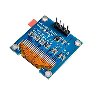 Hailege 0.96" SSD1306 I2C IIC OLED LCD Display 128X64 OLED for 51 STM34 Arduino Raspberry Pi Yellow Blue Font