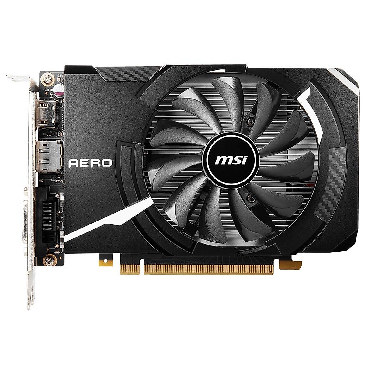 MSI Gaming GeForce GTX 1650 128-Bit HDMI/DP/DVI 4GB GDRR6 HDCP Support DirectX 12 VR Ready OC ITX Graphics Card (GTX 1650 D6 AERO ITX OC)