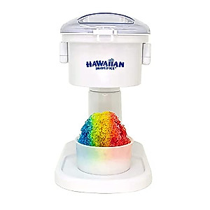 Hawaiian Shaved Ice Snow Cone Machine Package with 6 Flavoring Syrups and Party Ready Accessories