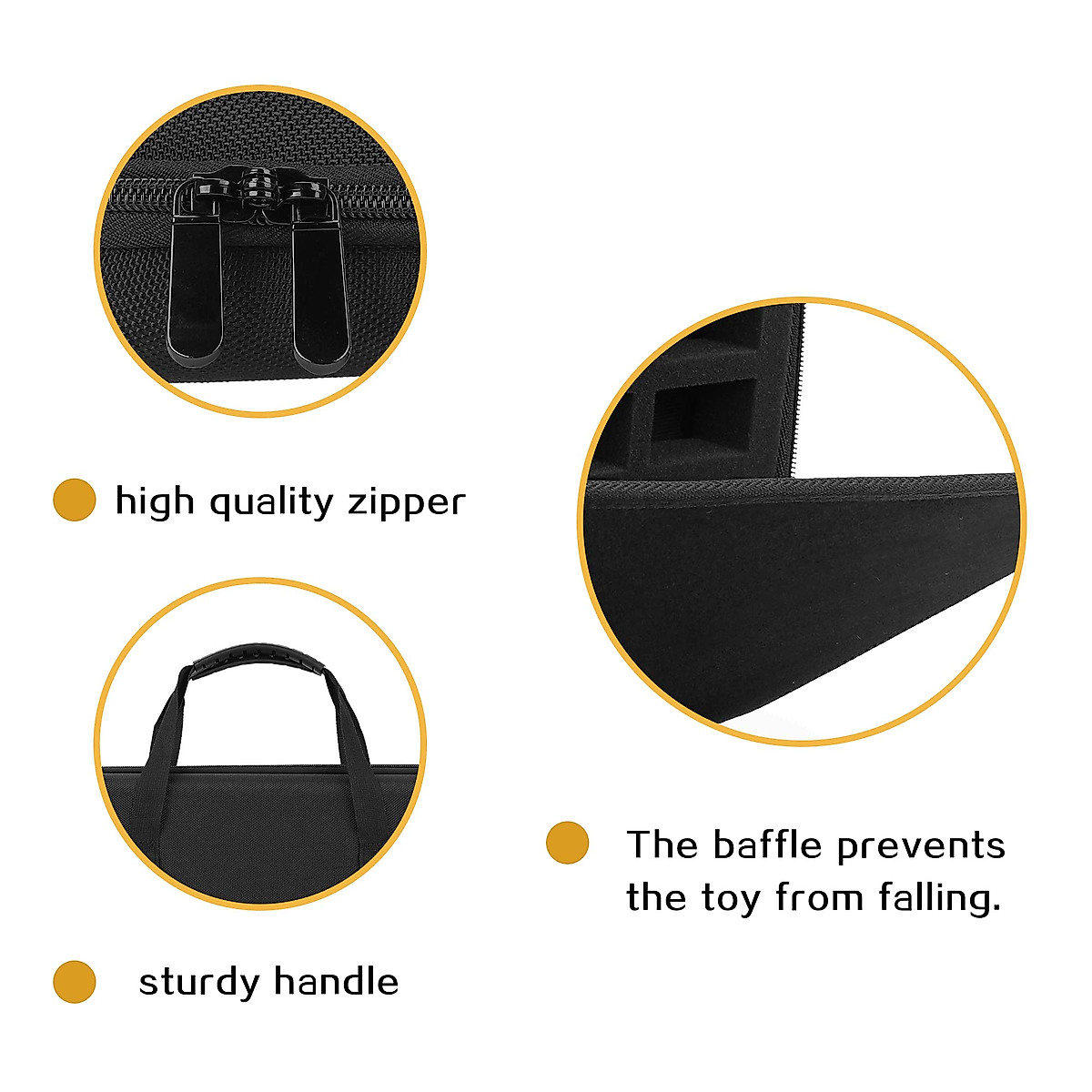 Brappo Miniature Storage Carrying Figure Case -Figurine Minature Carrying Case,Compatible with Warhammer 40k, Dungeons & Dragons and More.With 64 Slot Sponge and Pre-Cut Customizable Space Sponge.