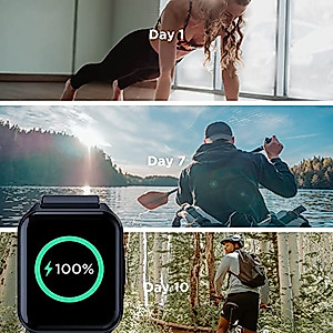 Motorola Moto Watch 70 - Health and Fitness Smartwatch for Every Day Wear, Advanced Health Features, Up to 10 Days Battery Life - Compatible with Android and iOS, Phantom Black