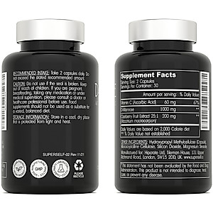 D-Mannose 1000mg Capsules - D Mannose with Cranberry Extract and Vitamin C - 60 Capsules 500mg High Strength - Urinary Tract Health for Women & Men - Vegan & Non-GMO - Fast-Acting Natural UTI Support