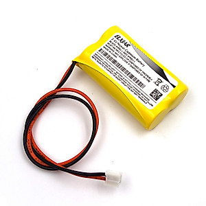 elxjar (2-Pack) 2.4V 600mAh BP2-A Dual-LITE Ni-CD Battery Pack Replacement for Exit Sign Emergency Light, CSXWREB3 HUBBEL Battery, BP2A BP2-0A 0BP2-0A