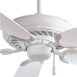 Minka-Aire F568-WH Supra 52 Inch Pull Chain Ceiling Fan in White Finish