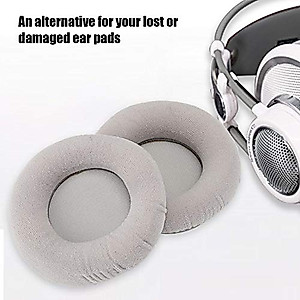 2Pcs Foam Earpads Soft Replacement Ear Pads Cushion Cotton Headset Earpads Suitable for AKG K601 K701 K702 Q701 702 K612 K712 Headphones (Gray)