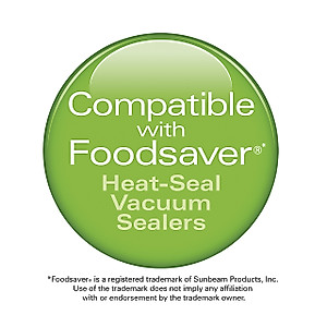 Hamilton Beach Vacuum Sealer, 11 in x 16 ft Roll for NutriFresh, FoodSaver & Other Heat-Seal Systems (78323)