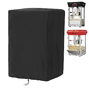 Rilime Popcorn Machine Cover compatible with Great Northern compatible with VEVOR,Waterproof 420D Popcorn Cart Cover,Dustproof Commercial Popcorn Machine Cart Cover with Top Handle 15"L x 14"W x 24"H