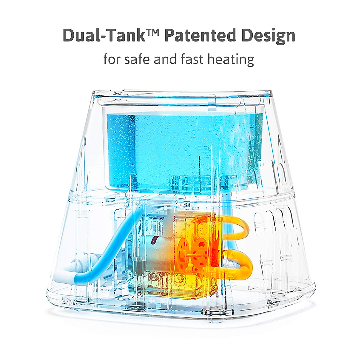 AquaPad CozyFlow Water Heated Mattress Pad, No Electric Wire, All Digital, 5 YR AquaCare, AirQuiet and Dual-Tank Technology, ETL Listed, Smart, Smooth, Hydro Heat Onsu Mat Topper Bed Warmer, Queen