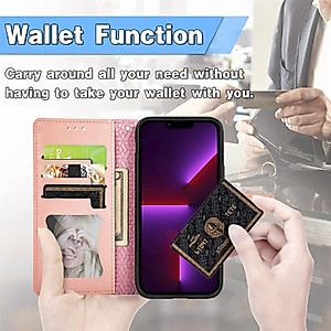 ONV Wallet Case Compatible with Samsung Galaxy S9 Plus -1.5M Adjustable Strap Emboss Feather Flip Phone Case Card Slot Magnet Leather Shell Flip Stand Cover for Samsung Galaxy S9 Plus [MZY] -Pink