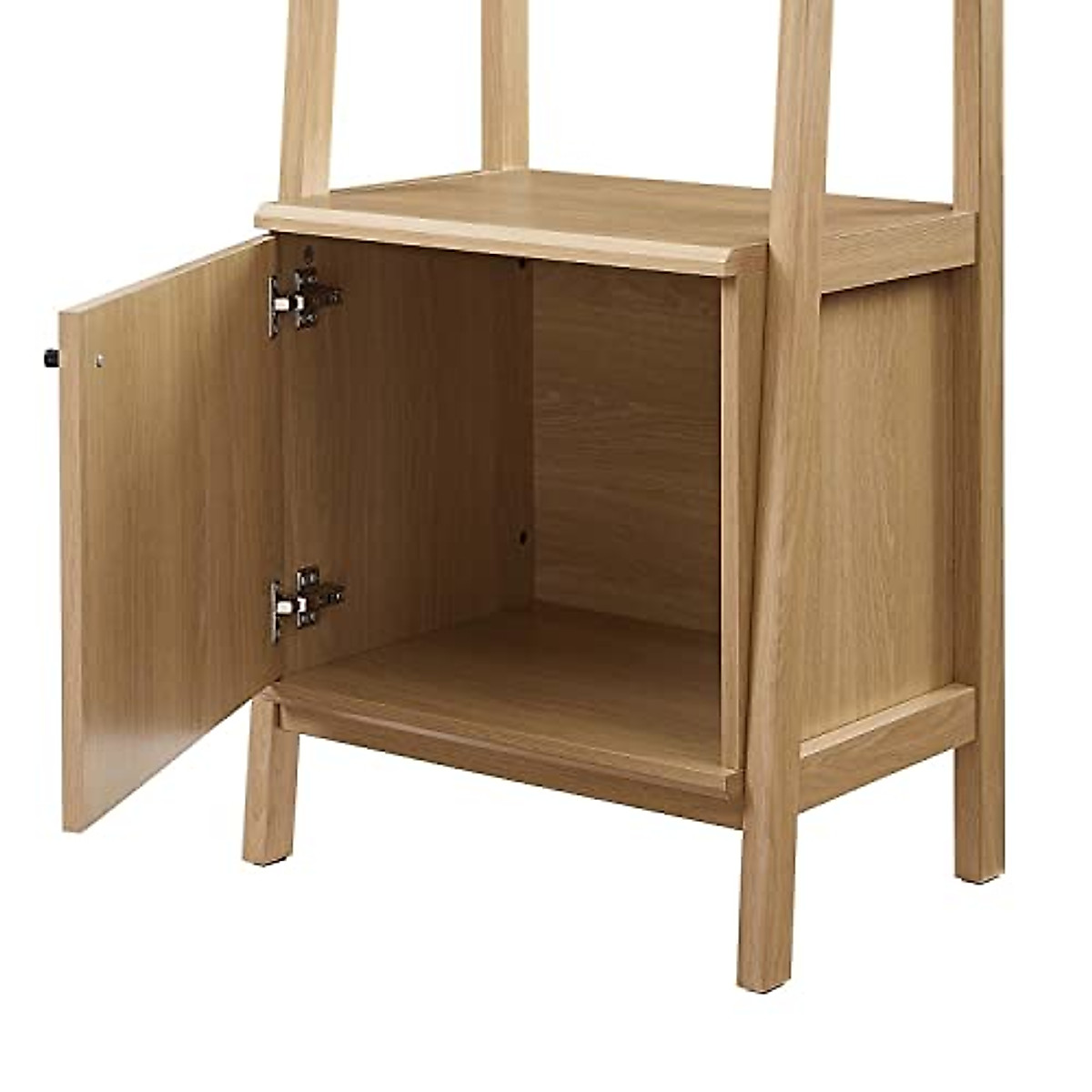 Modway 21" Bookshelf Display Case in Oak