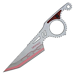 KCCEDGE BEST CUTLERY SOURCE Hunting Knife Tactical Knife Survival Knife 7.5" Fixed Blade Knife with Pressure Retention Sheath Camping Accessories Survival Kit Survival Gear Tactical Gear 79934 (Red)