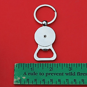 US 1913~1938 Indian Head Buffalo Nickel 5 Cent Coin Silver Tone Key Chain Ring Bottle Opener NEW