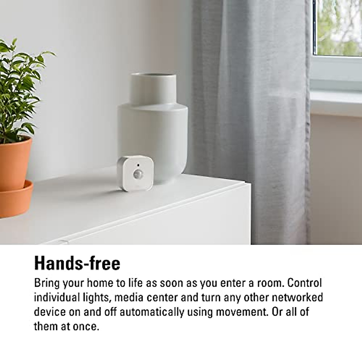 Eve Motion - Smart motion sensor with light sensor, IPX3 water resistance, notifications, automatic activation of lights and devices, no bridge required, Bluetooth, Thread, Apple HomeKit