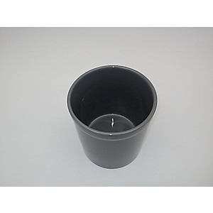 JL Missouri Parts & Misc. Utensil Crock Ceramic Heavy Grey Holder 7" Tall 6.5" Wide Stoneware Gray